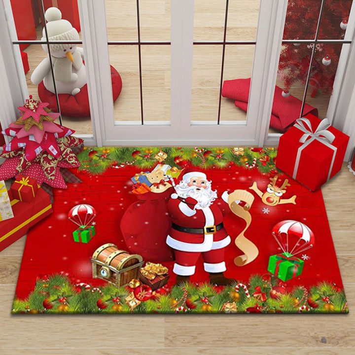 80*120cm Christmas Carpet Living room sofa carpet cartoon Santa Claus ...