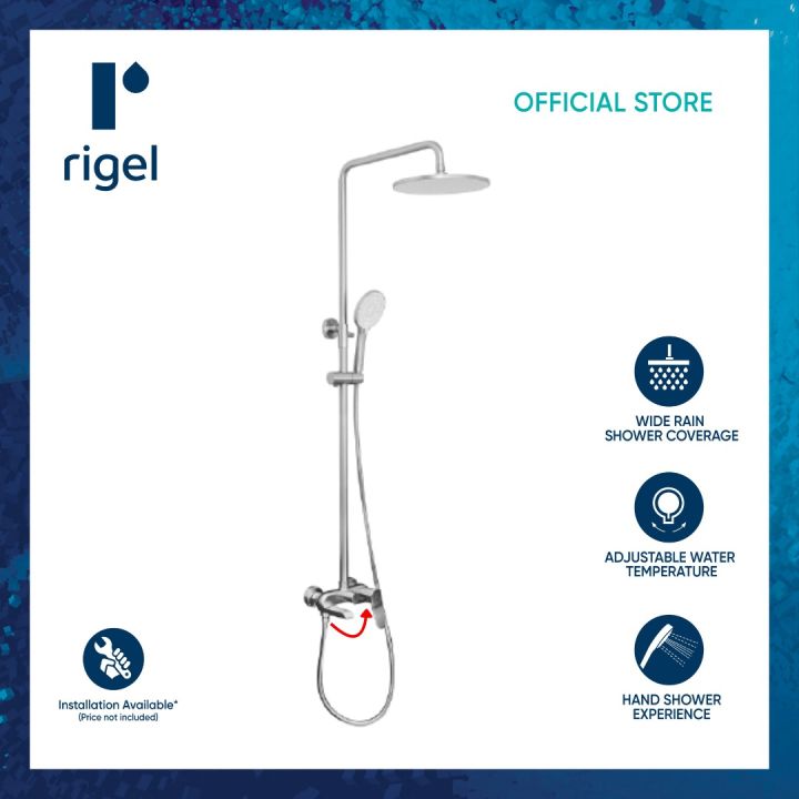 RIGEL Chrome Rain shower Set MXTE65039T03 | Lazada Singapore