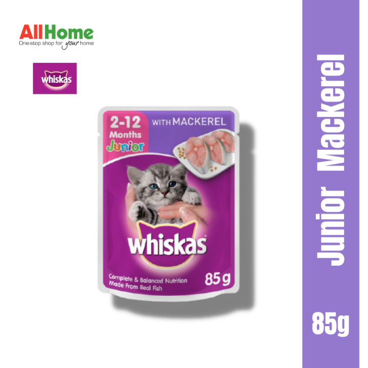 WHISKAS Pouch Junior Mackerel 85g | Lazada PH