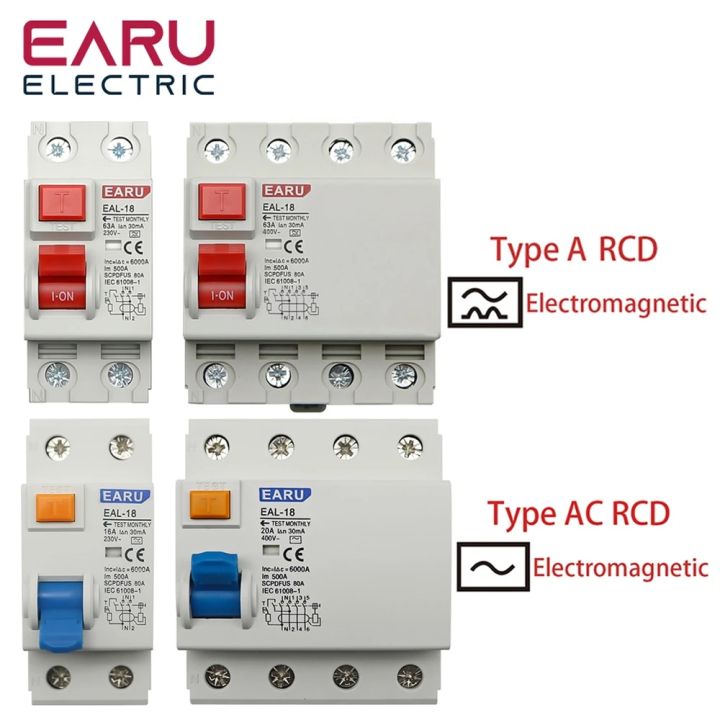 【Top Selling Item】 2p 4p 10/30/100/300ma Type A /ac Rccb Rcd Elcb ...