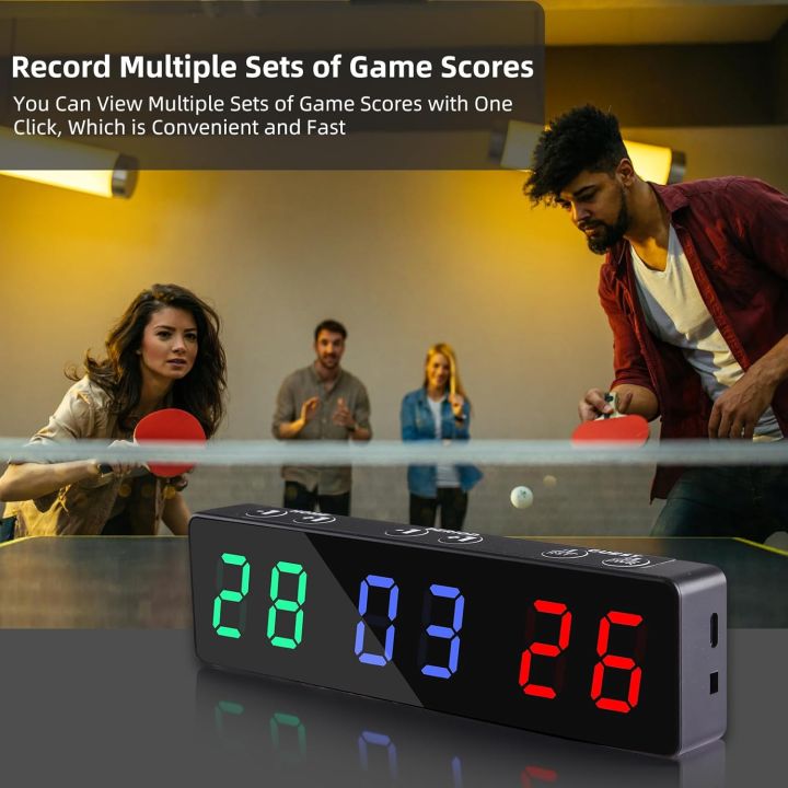 PELLORDigital Scoreboard, Portable Magnetic Electronic Scoreboard Built ...