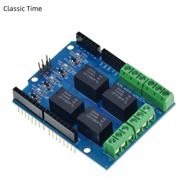 5V 4 Channel Relay Shield Module for Arduino UNO R3 ARM PIC AVR DSP ...