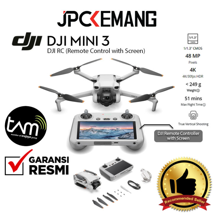 DJI Mini 3 Basic Drone DJI Mavic Mini 3 Drone Camera JPC KEMANG GARANSI ...