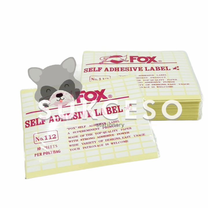 Label FOX Tempel No.99 - 112 / Label Nama / Label Undangan Murah ...