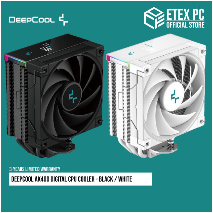 Deepcool Ak400 Digital CPU Cooler - Black / White | Lazada