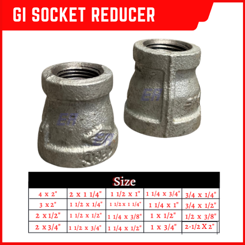 MECH SOCKET REDUCER GI FITTINGS GALVANIZED IRON | Lazada PH