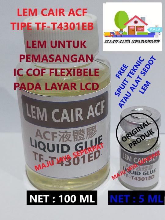 0 ACF CAIR TF-F4301-ED Ukuran botol 5ML untuk pemasangan Cof lcd / Cof ...