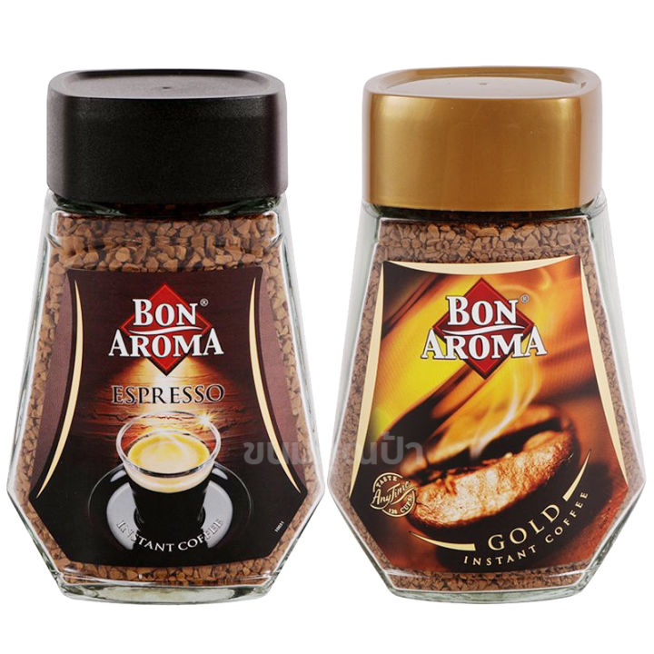 Bon Aroma GOLD บอน อโรมา กาแฟสำเร็จรูป โกลด์ เอสเปรสโซ่ (เลือกรสได้ ...