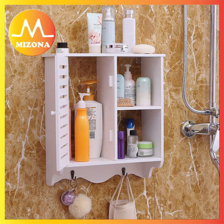 MIZONA White Carved 3 Tier Multifunctional Modern Triangle Corner Shelf ...