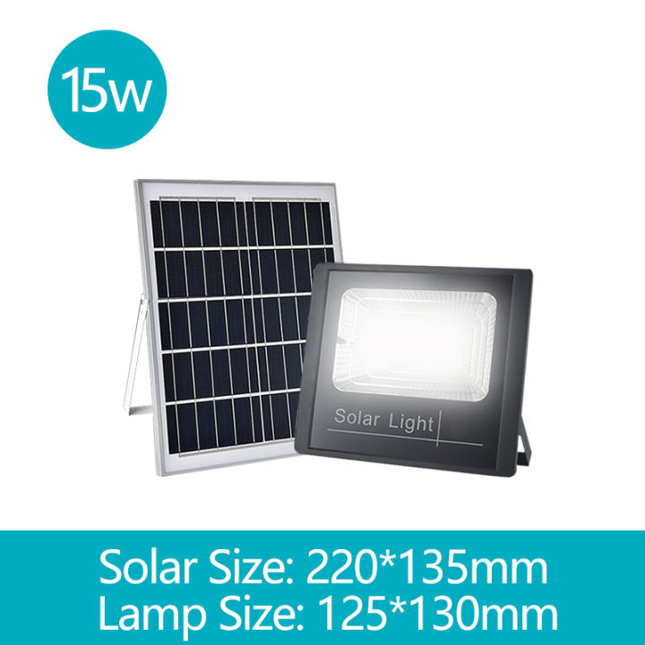 Outdoor Solar LED Flood Light Waterproof IP67 Remote Control Support ...