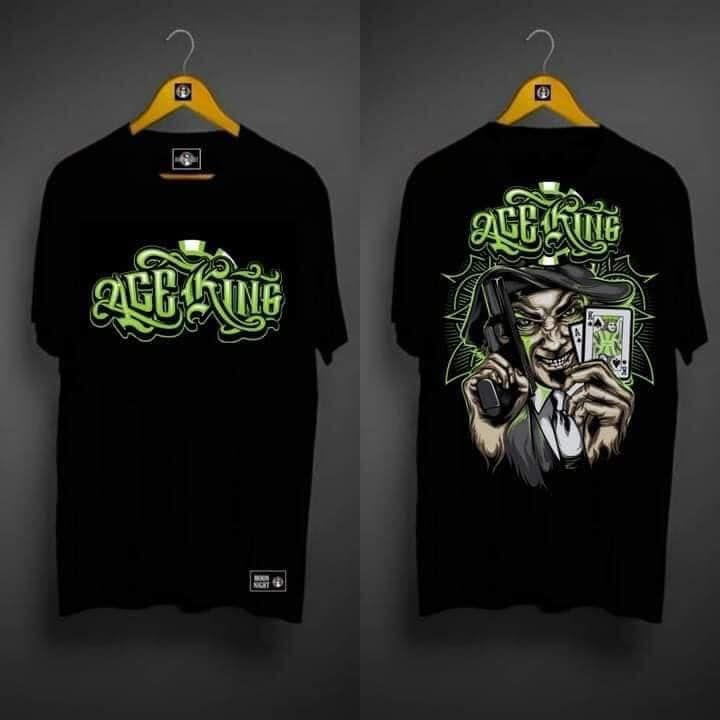 ACE KING BACK & FRONT DESIGNS CUSTOMIZED OVERSIZE TSHIRT = A4 SIZE = NEW DTF PRINT | Lazada PH