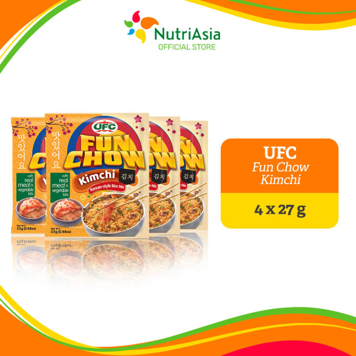 UFC Fun Chow Korean-Style Rice Mix Kimchi 25g Bundle of 4 | Lazada PH