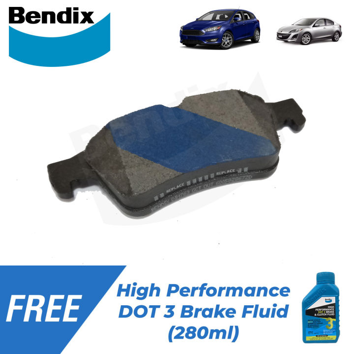 Bendix Brake Pads GCT DB1763 Rear Set for Mazda 3 2005-2013 and Ford ...