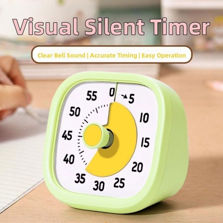 HOT SALE 60-Minute Visual Timer Silent Visualization Countdown Timer Self-discipline Time ...