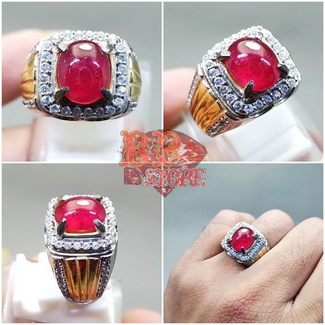 Batu Cincin Ruby Asli Merah Delima Original | Lazada Indonesia
