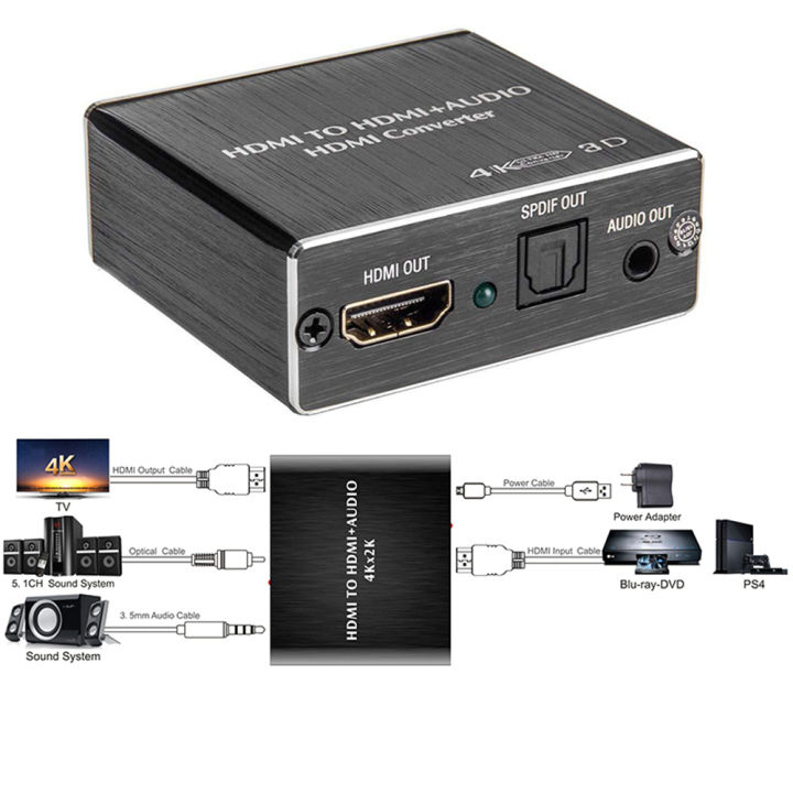 HDMI audio extractor ตัวแยกสัญญาณเสียง HDMI HDMI Audio Extractor Stereo ...