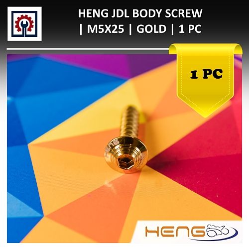 HENG JDL BODY SCREW | M5X25 | GOLD | 1 PC | Lazada PH
