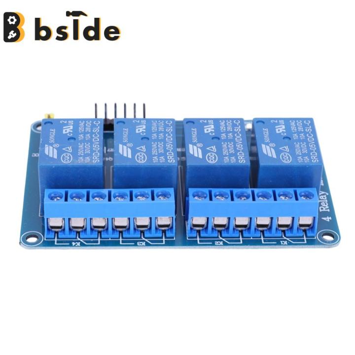 [Bside Tool Store]5V 12V 4 Channel Relay Board with Optocoupler Relay 4 ...