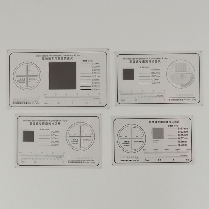 AGBBG Soft Ruler Microscope Micrometer Calibration Slide Line Width ...