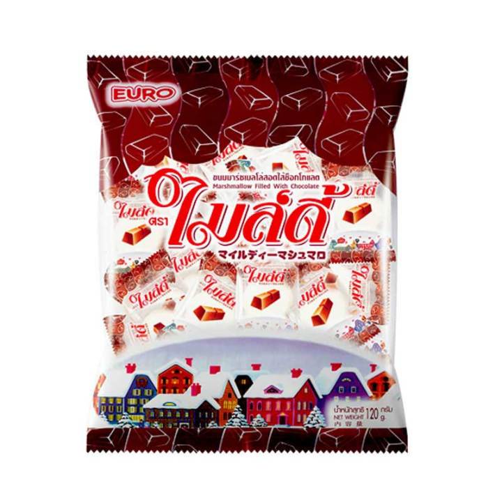ไมล์ดี้ Mildy มาร์ชเมลโล่สอดไส้ ช็อกโกแลต ถุงละ30 ชิ้น | Lazada.co.th