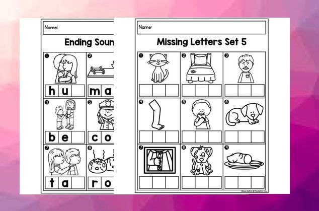 Missing Sound CVC Words Fill in the blanks with the correct Letters ...