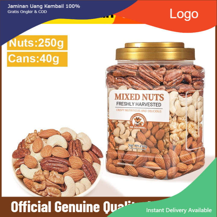 - Mr Squirrel Healthy snacks 250g Trail Mix Mixed Nuts and Fruits Dried Almond Nuts Healthy ...