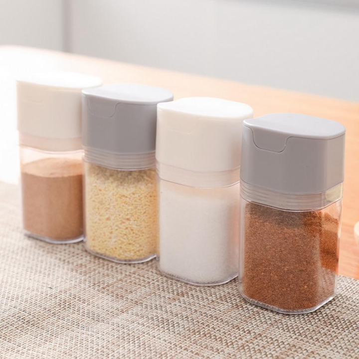 Condiments Container Seasoning Bottle Salt Jar Transparent Cooking ...