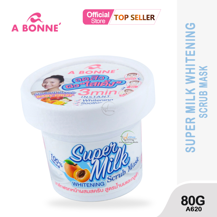 A Bonne Super Milk Whitening Scrub Mask 80G - Apricot Scrub Baby Fruit ...