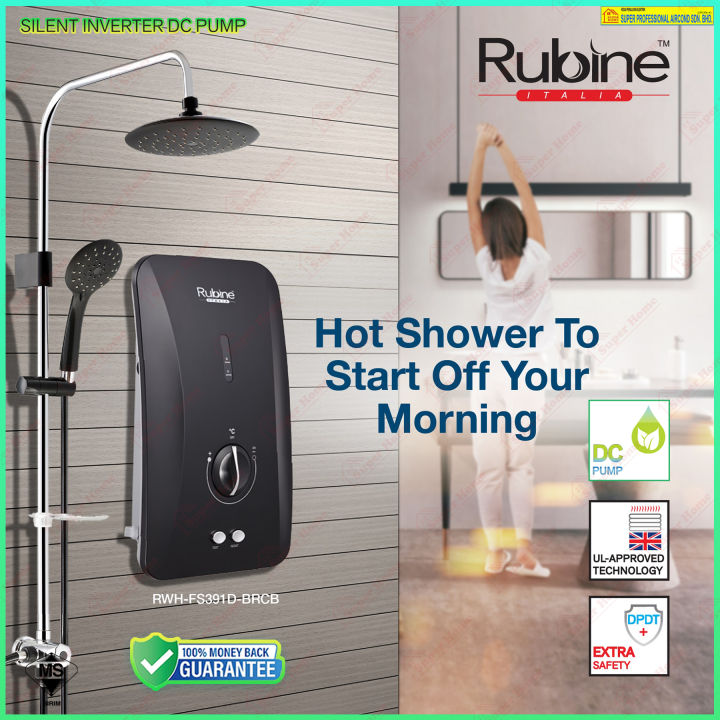Rubine Water Heater Instant Water Heater | DC Inverter Booster Silent ...