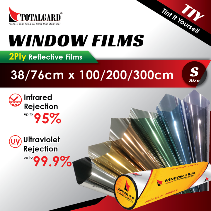 Totalgard Window Film Tinted Color Reflective 2Ply/Window Tinting Film ...