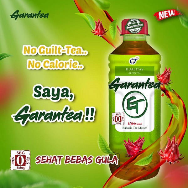 Garantea Sehat Bebas Gula - Green Tea Hibiscus 350ml | Lazada Indonesia