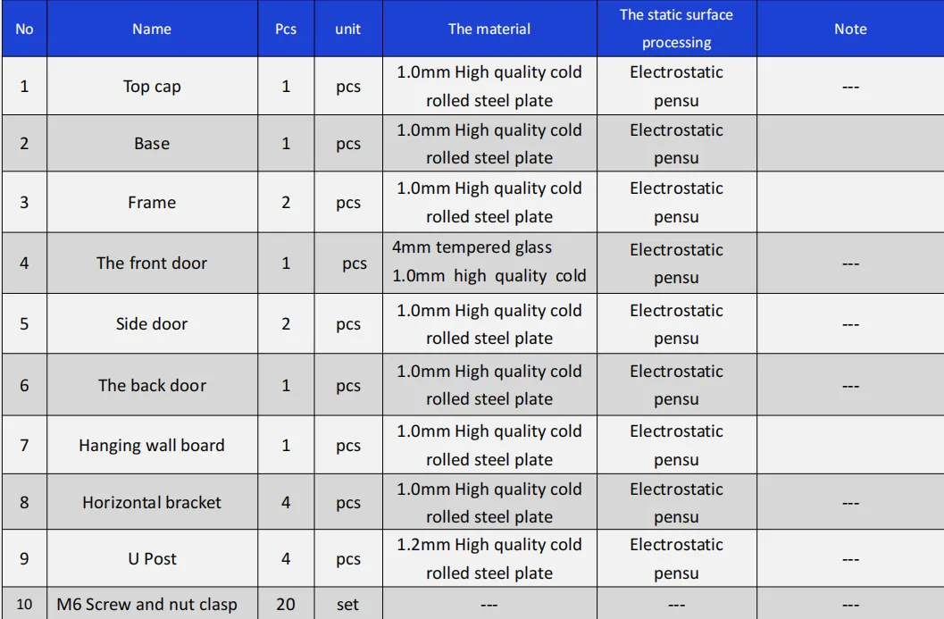 4U DATA CABINET 600MM 450MM Cabinet with lock (For Self-Assembly) wall ...