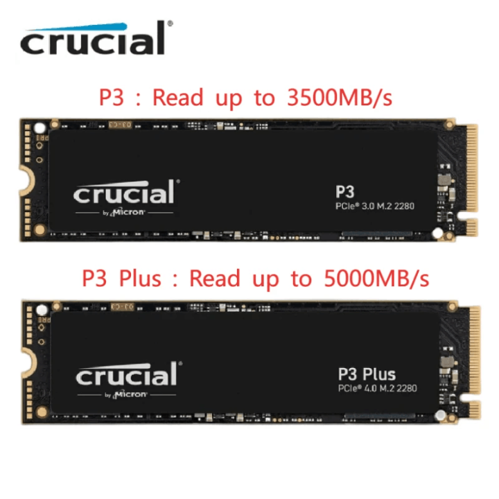 Crucial P3 Plus PCIe 4.0 500GB 1T 2TB SSD P3 4tb NVMe M.2 2280 Gaming ...
