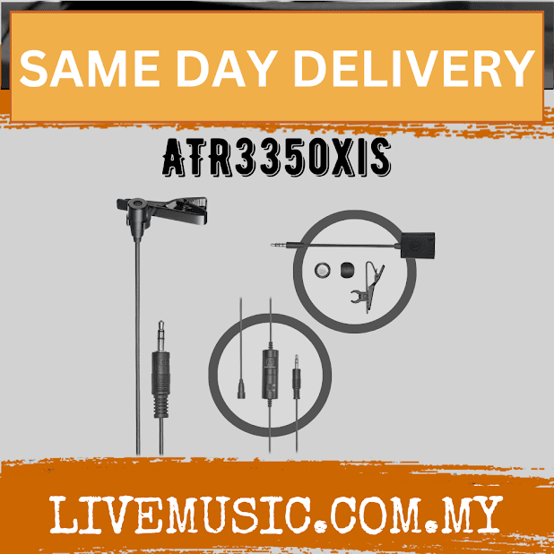 Audio Technica ATR3350xiS Omnidirectional Condenser Lavalier Microphone ... Audio Technica ATR3350xiS Omnidirectional Condenser Lavalier Microphone ...