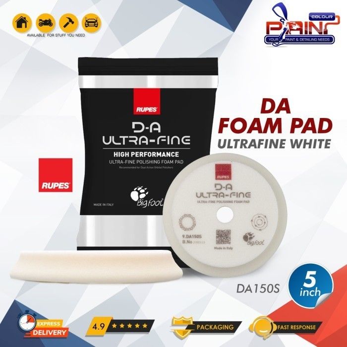 RUPES DA Ultra Fine Foam Pad White 5 inch DA150S Polishing Foam Pad ...