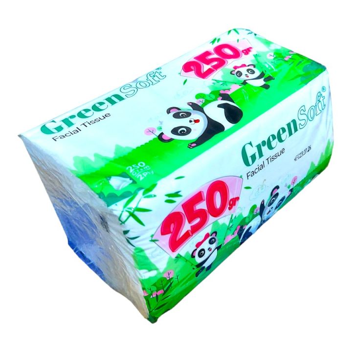 Green Soft Tisu 250 sheet 2 ply | Facial Tissue | Lazada Indonesia