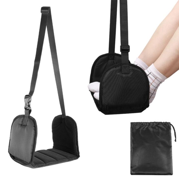 EODKUS Carry-on Airplane Foot Hammock Detachable Adjustable Leg Rest ...