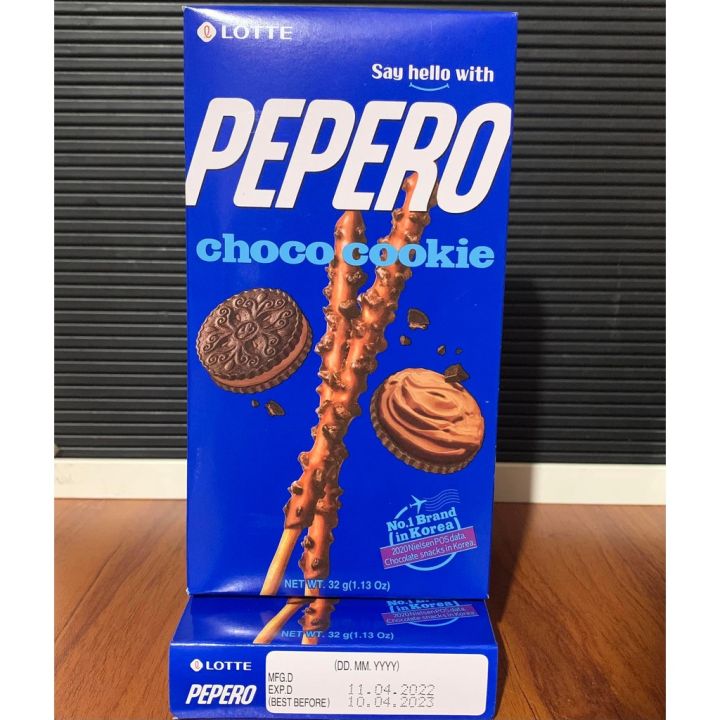 Lotte Pepero Choco Cookie | Almond | Crunky | Original | White ...