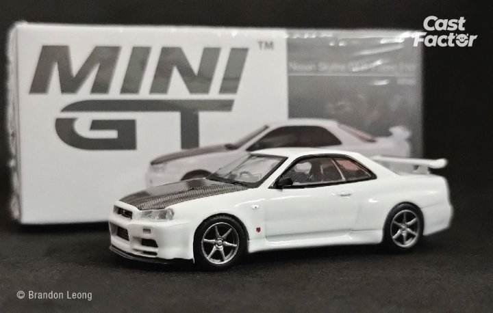 Mini GT (1:64) Nissan Skyline GT-R R34 V-Spec II N1 White with Carbon Hood (No.501) | Lazada.co.th