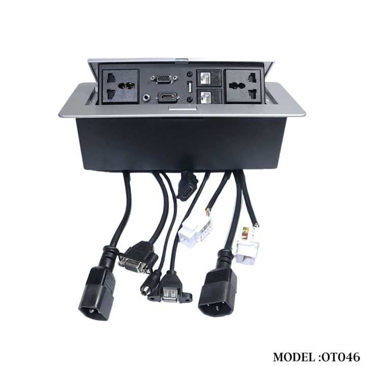 MULTI FACEPLATE FOR MEETING TABLE (HDMI/VGA/USB /RJ45/AC SOCKET) | Lazada