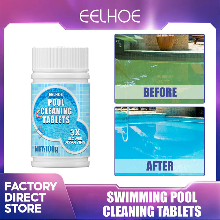 Eelhoe Swimming Pool Cleaning Tablets Effervescent Disinfect Removal of ...