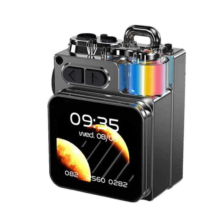 【Latest model】Wireless Bluetooth Metal Mechanical Speaker LED Display ...