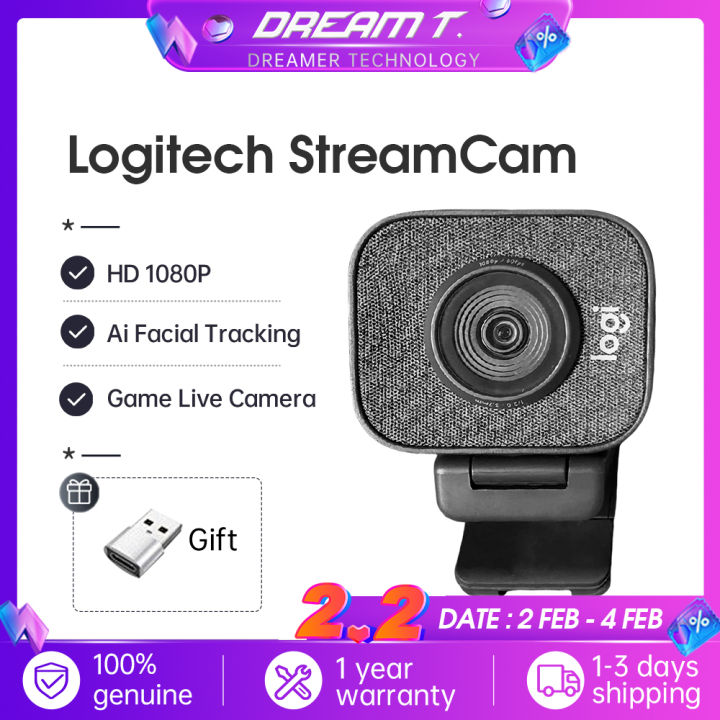 Logitech StreamCam 1080P web cam streaming Computer Camera Auto Focus ...