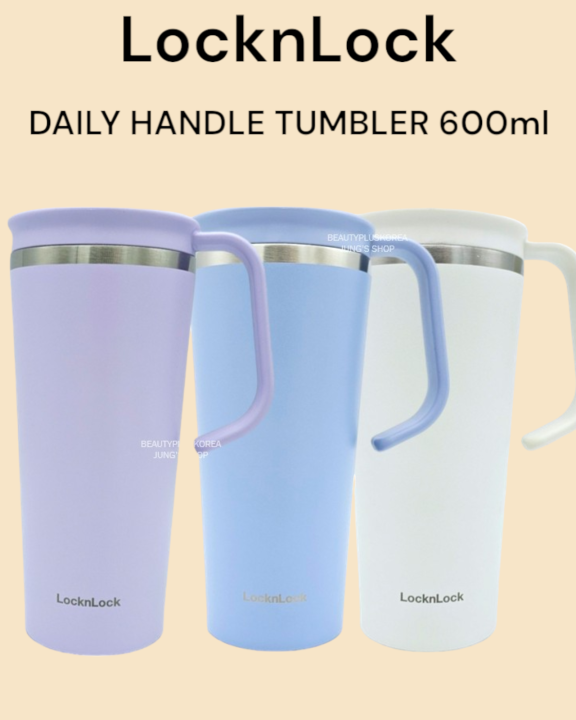 [LocknLock] DAILY HANDLE TUMBLER 600ml LHC4330 Stainless steel thermal ...