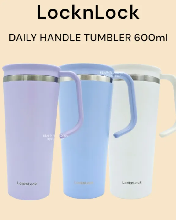 [LocknLock] DAILY HANDLE TUMBLER 600ml LHC4330 Stainless steel thermal ...