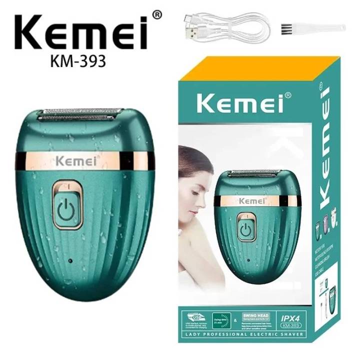 รุ่นใหม่ Kemei เครื่องกำจัดขนไร้สาย เครื่องโกนขน กันน้ำได้ IPX 5 เครื่องโกนหนวด เลเซอร์กำจัดขน ...