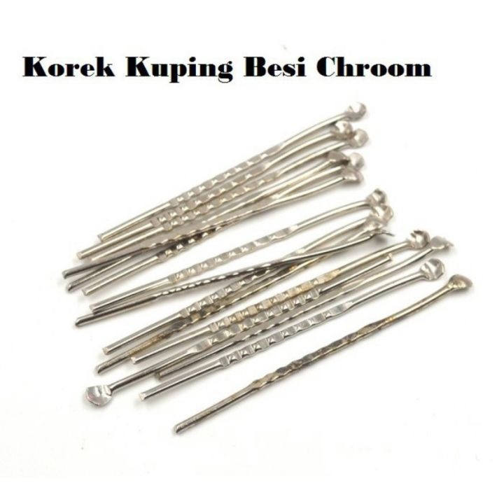 Korek Kuping Besi Chrome Pembersih Telinga Earpick Besi | Lazada Indonesia