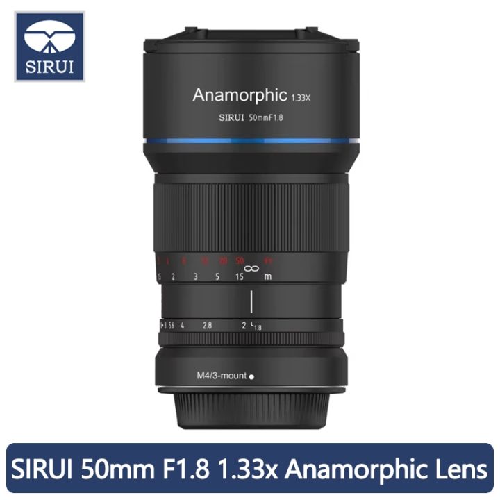 SIRUI 50mm F1.8 1.33x APS-C Anamorphic Lens Micro Cinema Lens ...