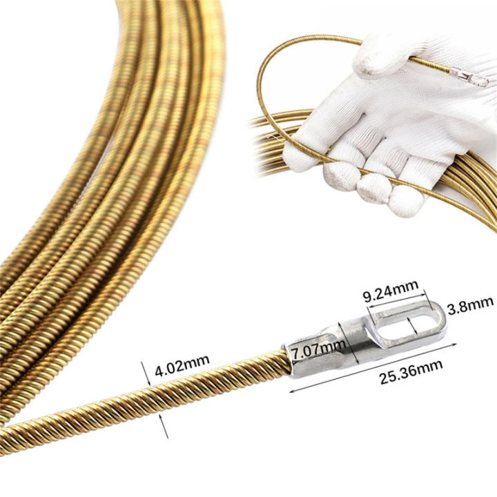 Electric Cable Threader 50/30/35/30/15/10/5m Cable Puller Tool Pulling Rods Through Wall Conduit ...