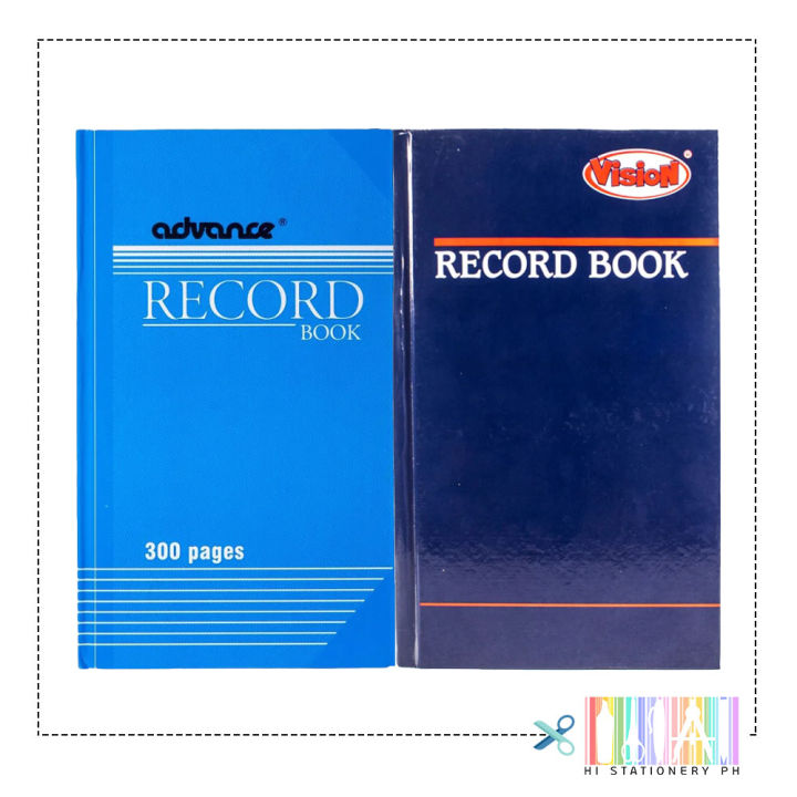 Record Book Log Book 300pages 150 pages 200 pages Vision Advance Office ...